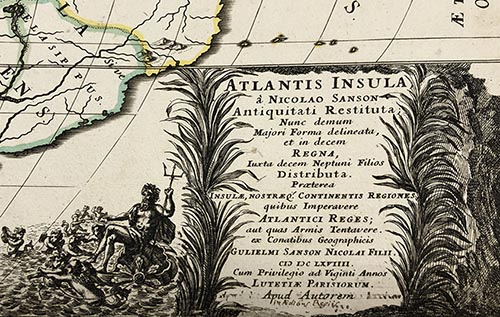 Sanson's Map of Atlantis and California - University College Oxford (Univ)