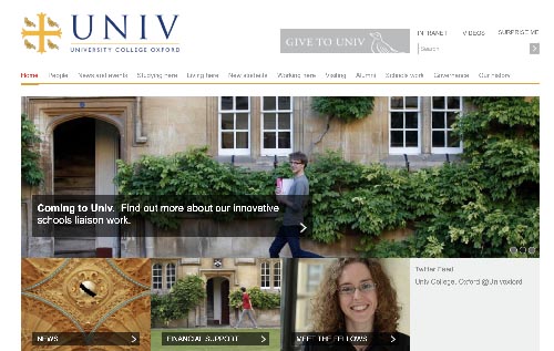 Univ's decade of web news - University College Oxford (Univ)