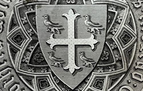 Open doors and legless martlets - University College Oxford (Univ)