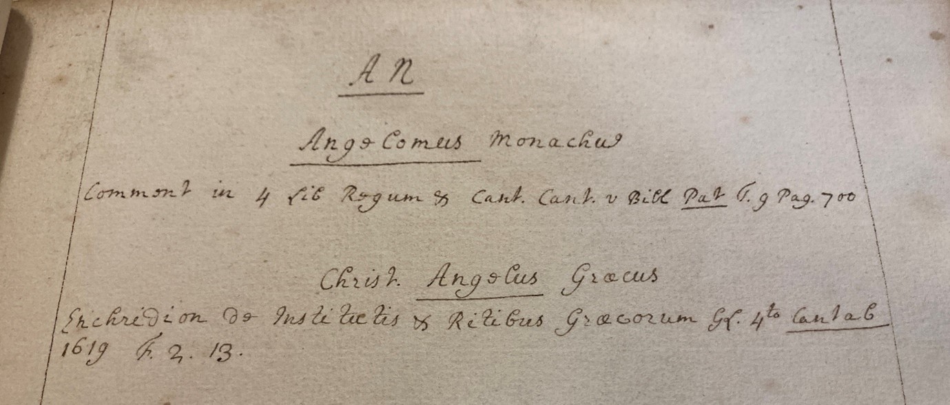 An early modern character reference - University College Oxford (Univ)
